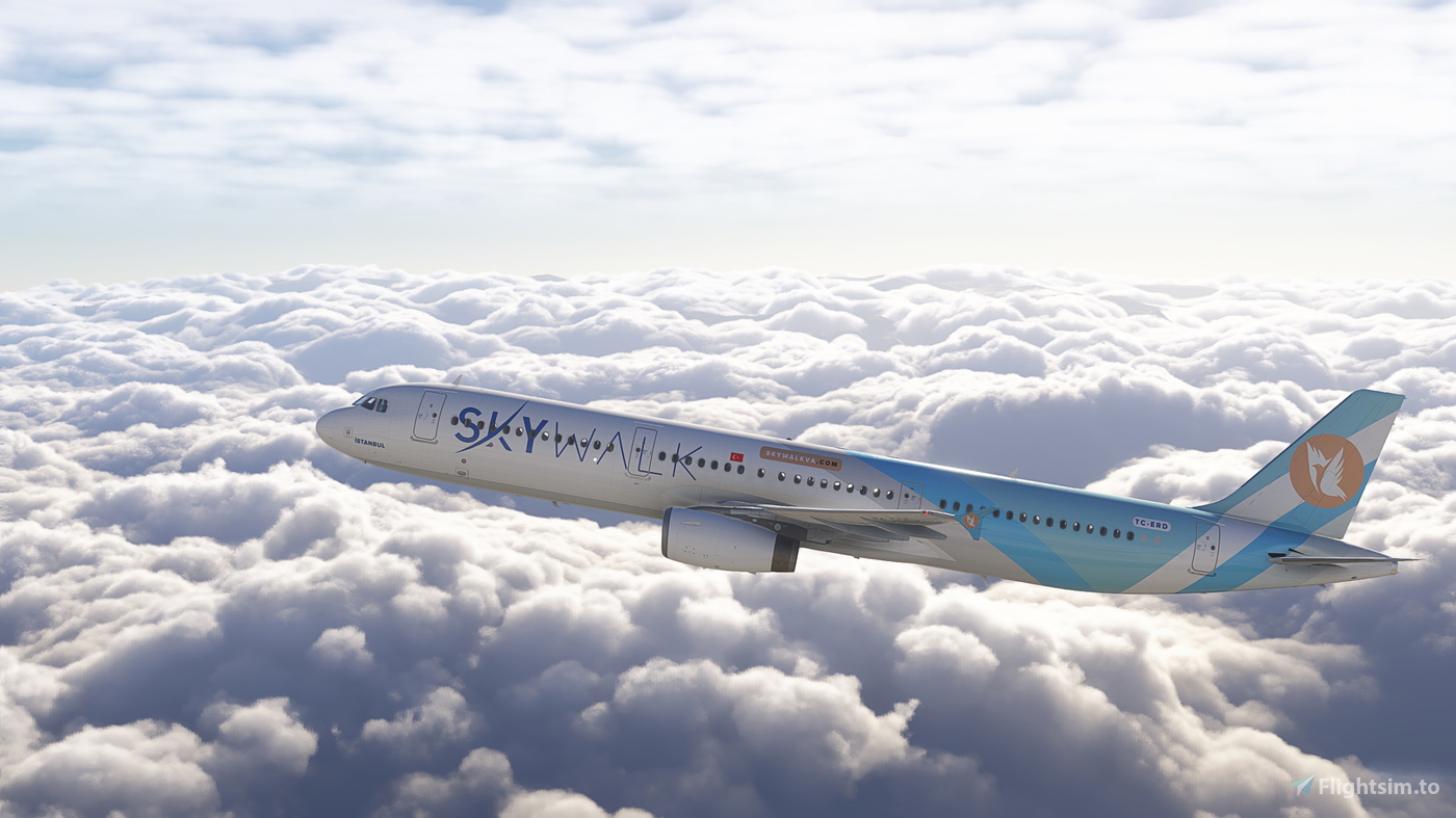Skywalk Virtual Airlines | Fenix A321 IAE (TC-ERD) ISTANBUL Livery + 8K TEXTURE + CABİN para ...