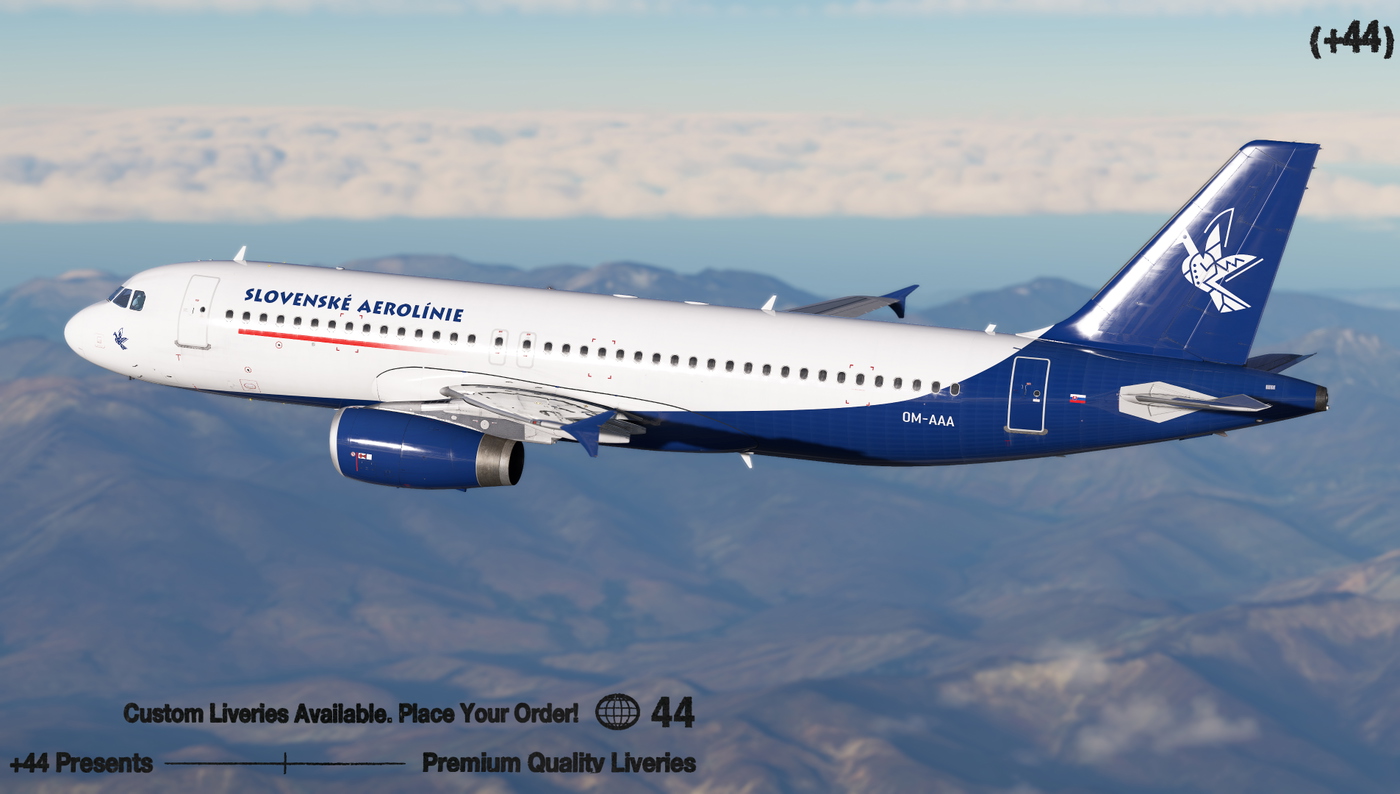 Slovak Airlines (OM-AAA) Fenix A320 IAE - 8K for Microsoft Flight ...