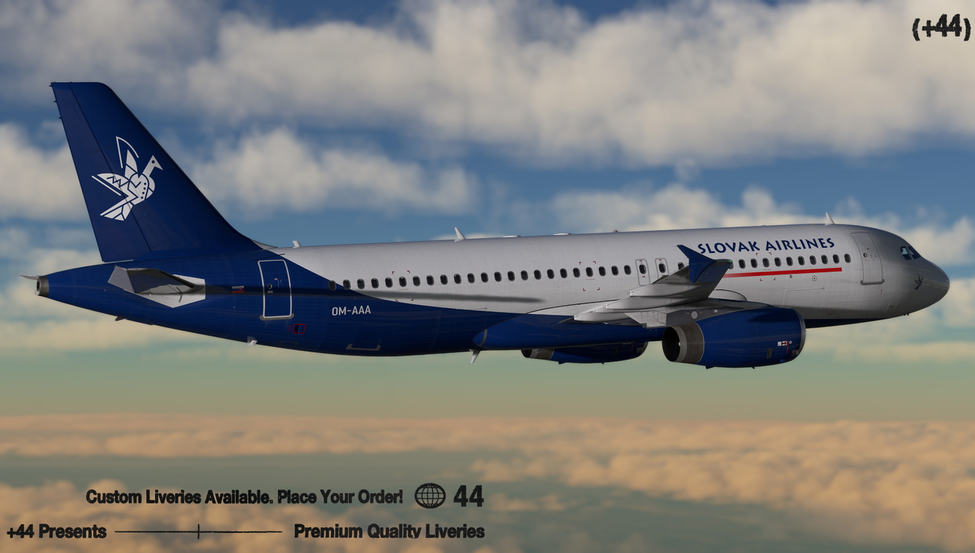 Slovak Airlines (OM-AAA) Fenix A320 IAE - 8K for Microsoft Flight ...