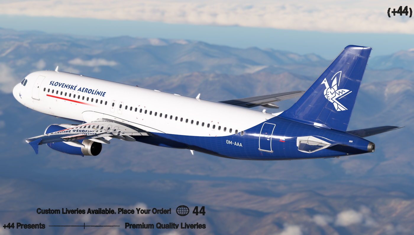 Slovak Airlines (OM-AAA) Fenix A320 IAE - 8K for Microsoft Flight ...