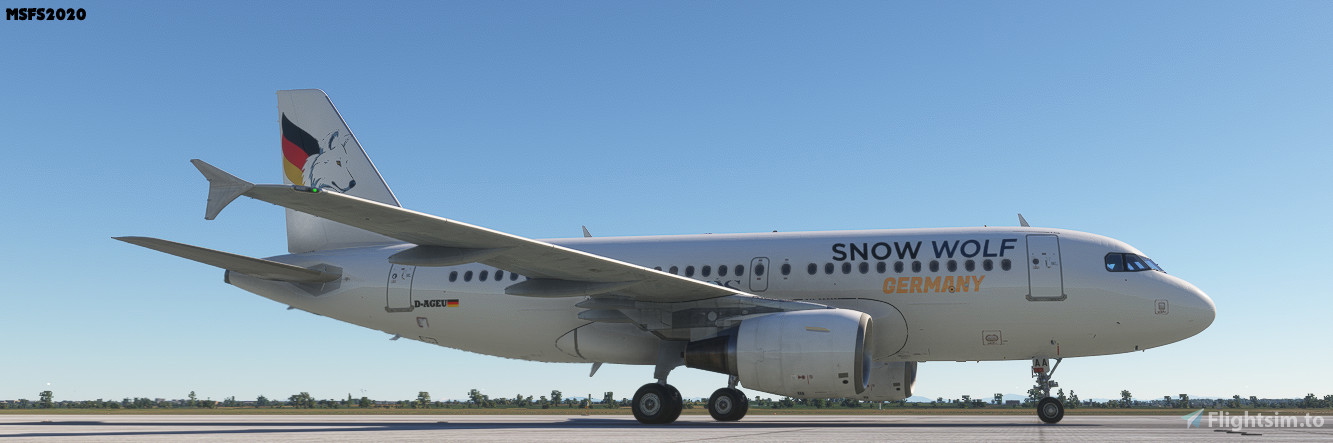 Snow Wolf Germany A319 CFM New / Mykonos for Microsoft Flight Simulator ...