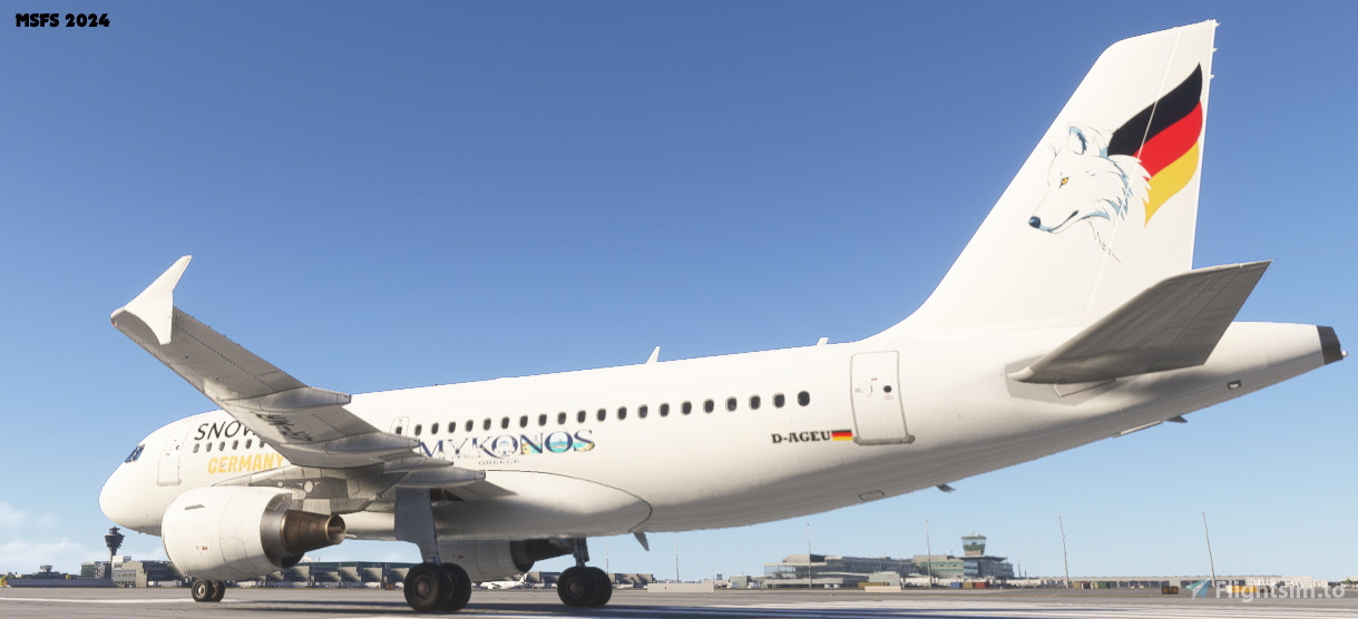 Snow Wolf Germany A319 CFM New / Mykonos för Microsoft Flight Simulator ...