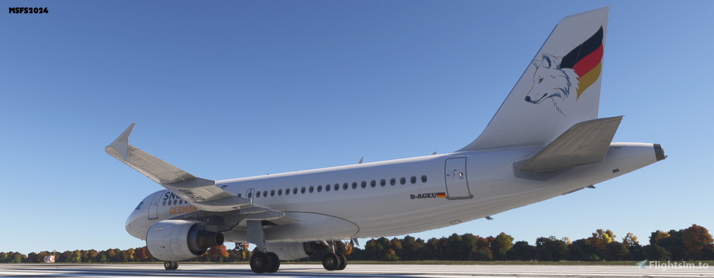 Snow Wolf Germany A319 CFM New / Mykonos for Microsoft Flight Simulator ...