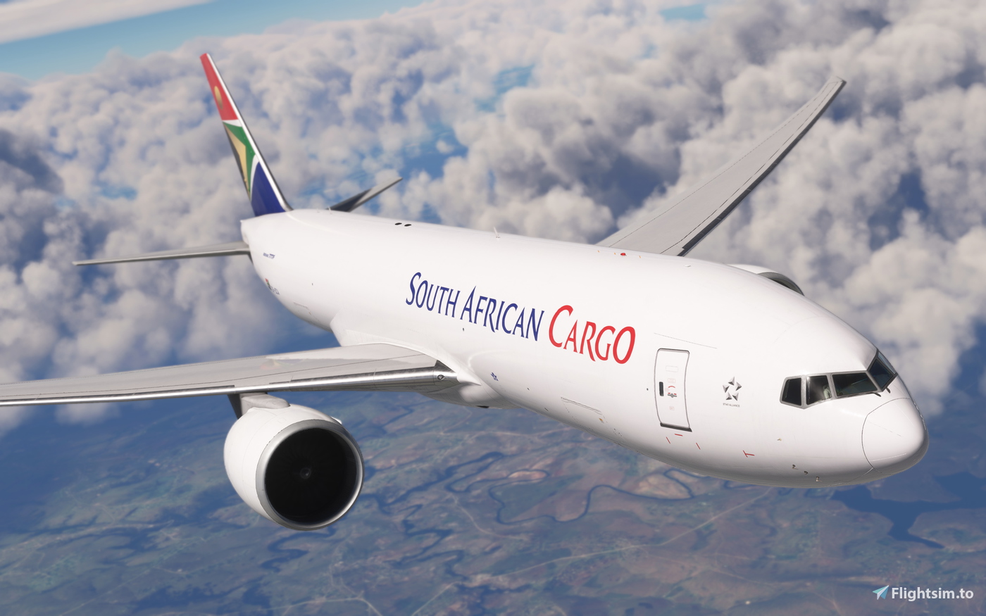 South African Airways Cargo Boeing 777F PMDG Fictional for Microsoft ...
