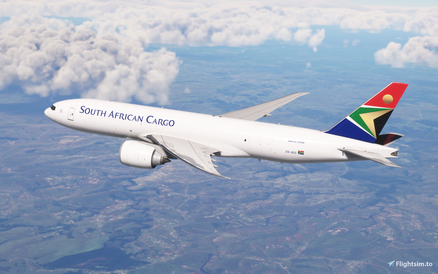 South African Airways Cargo Boeing 777F PMDG Fictional for Microsoft ...