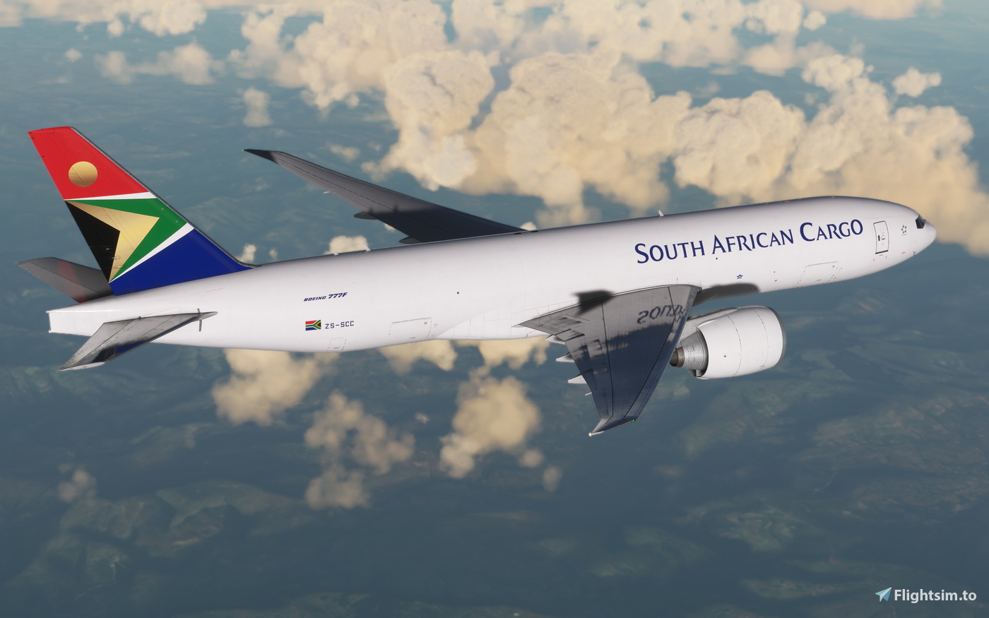 South African Airways Cargo Boeing 777F PMDG Fictional for Microsoft ...