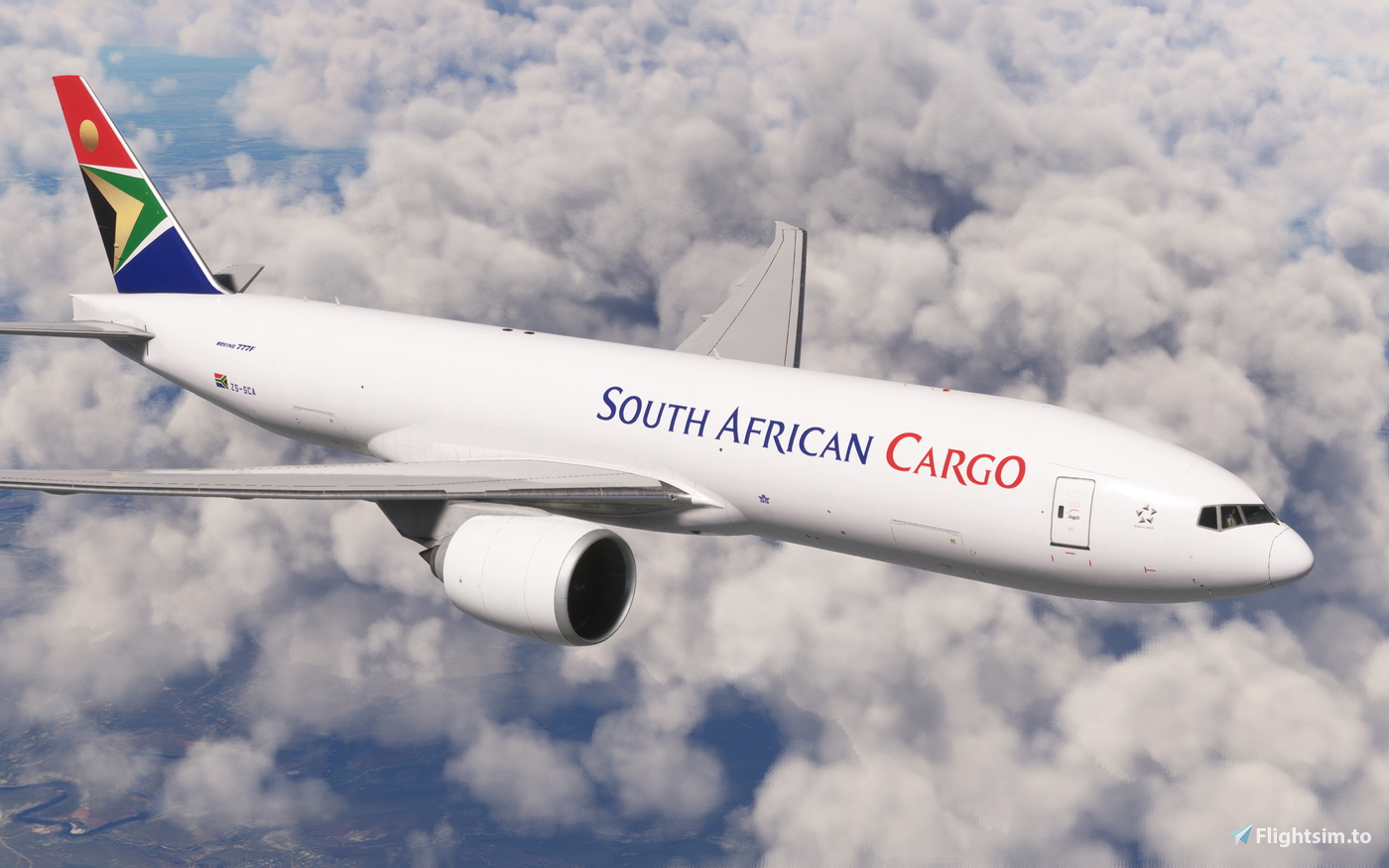 South African Airways Cargo Boeing 777F PMDG Fictional for Microsoft ...