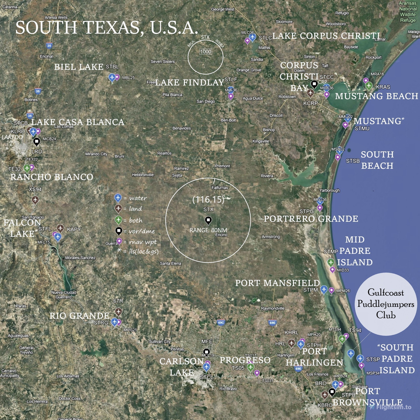 UPDATED! South Texas: Amphib Playground 19 new water landing spots ...