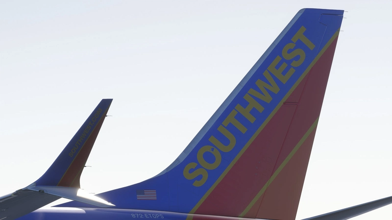 Southwest Airlines | Canyon Blue Retro Livery | B737max8 | 8k ...