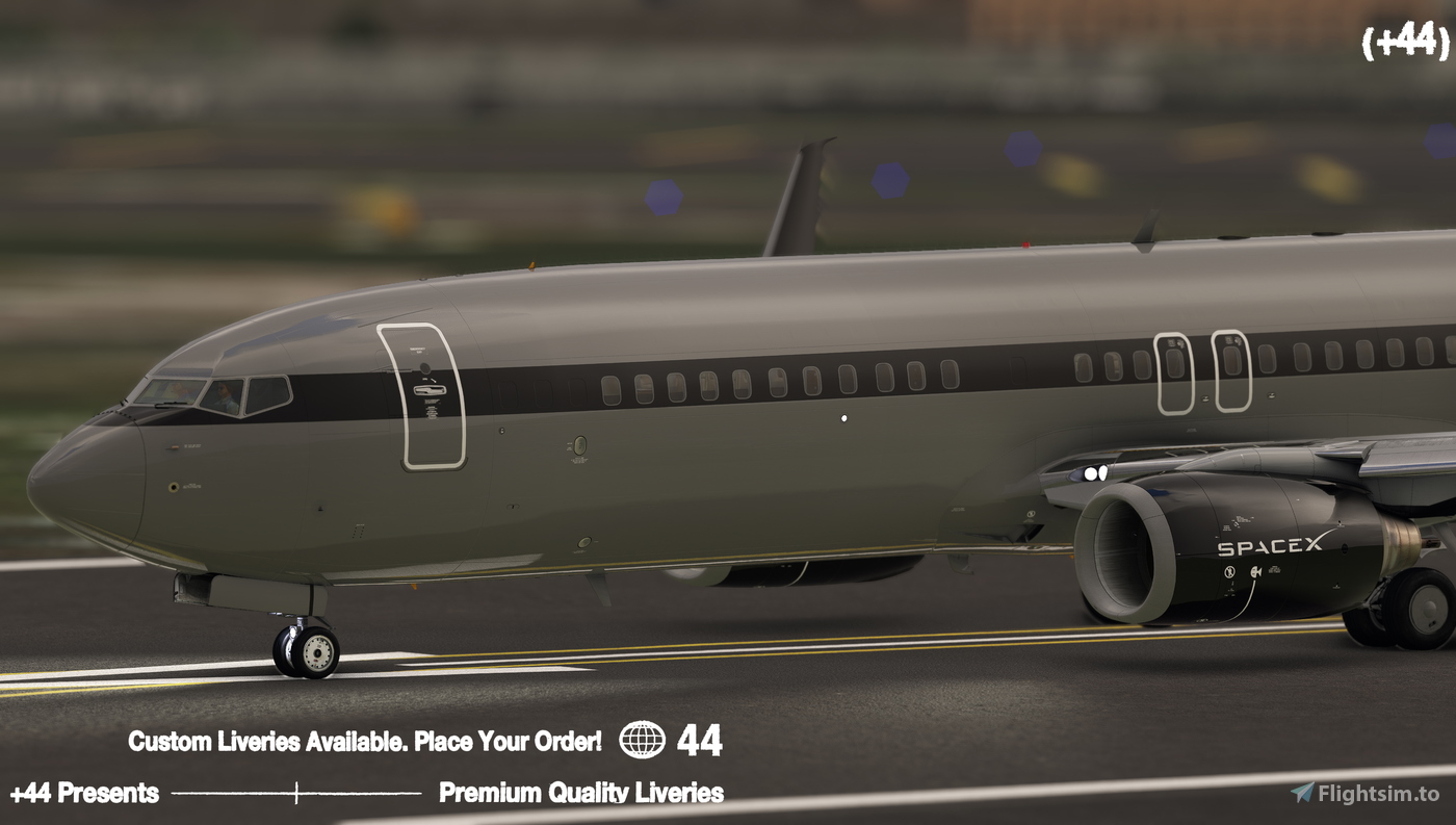 Space X (N154TS) PMDG 737-800 BBJ2 - 8K for Microsoft Flight Simulator ...