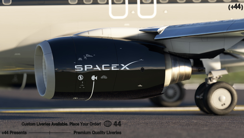 Space X (N154TS) PMDG 737-800 BBJ2 - 8K for Microsoft Flight Simulator ...