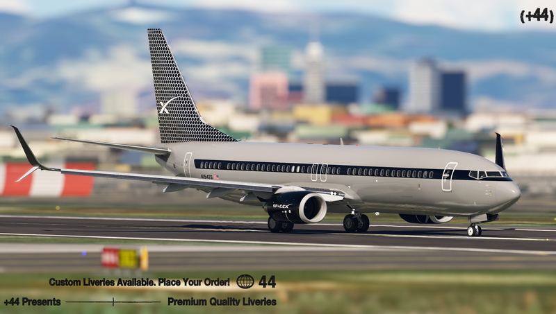 Space X (N154TS) PMDG 737-800 BBJ2 - 8K for Microsoft Flight Simulator ...