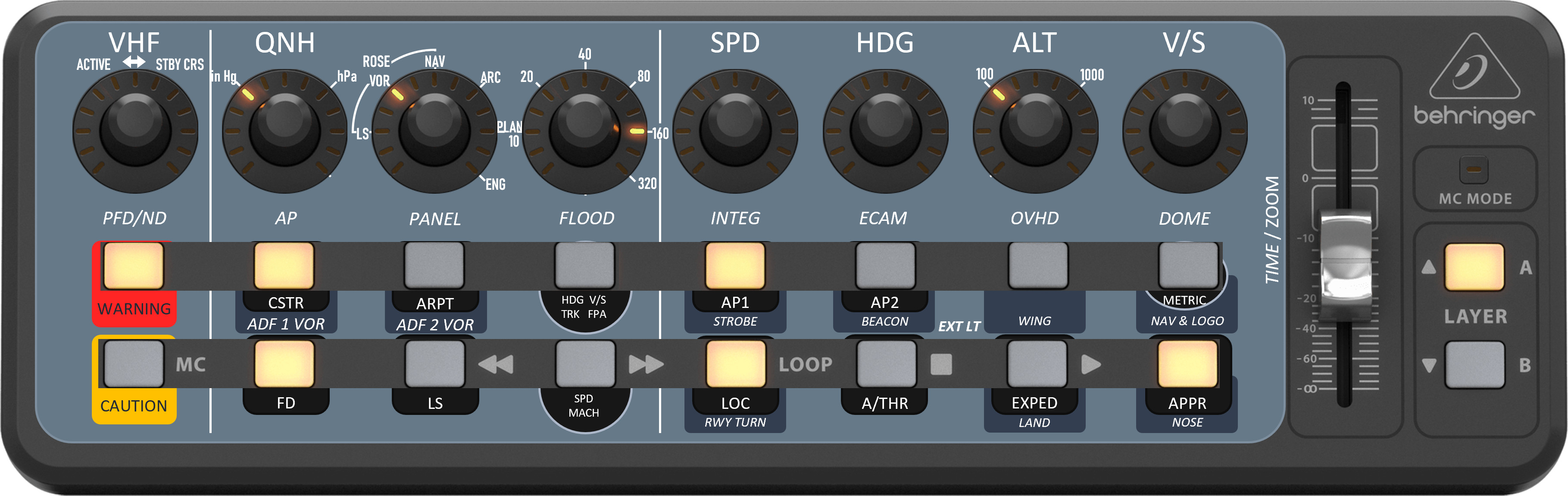 SPAD.neXt profile for X-Touch mini as Headwind A339X Flight Deck - MSFS ...