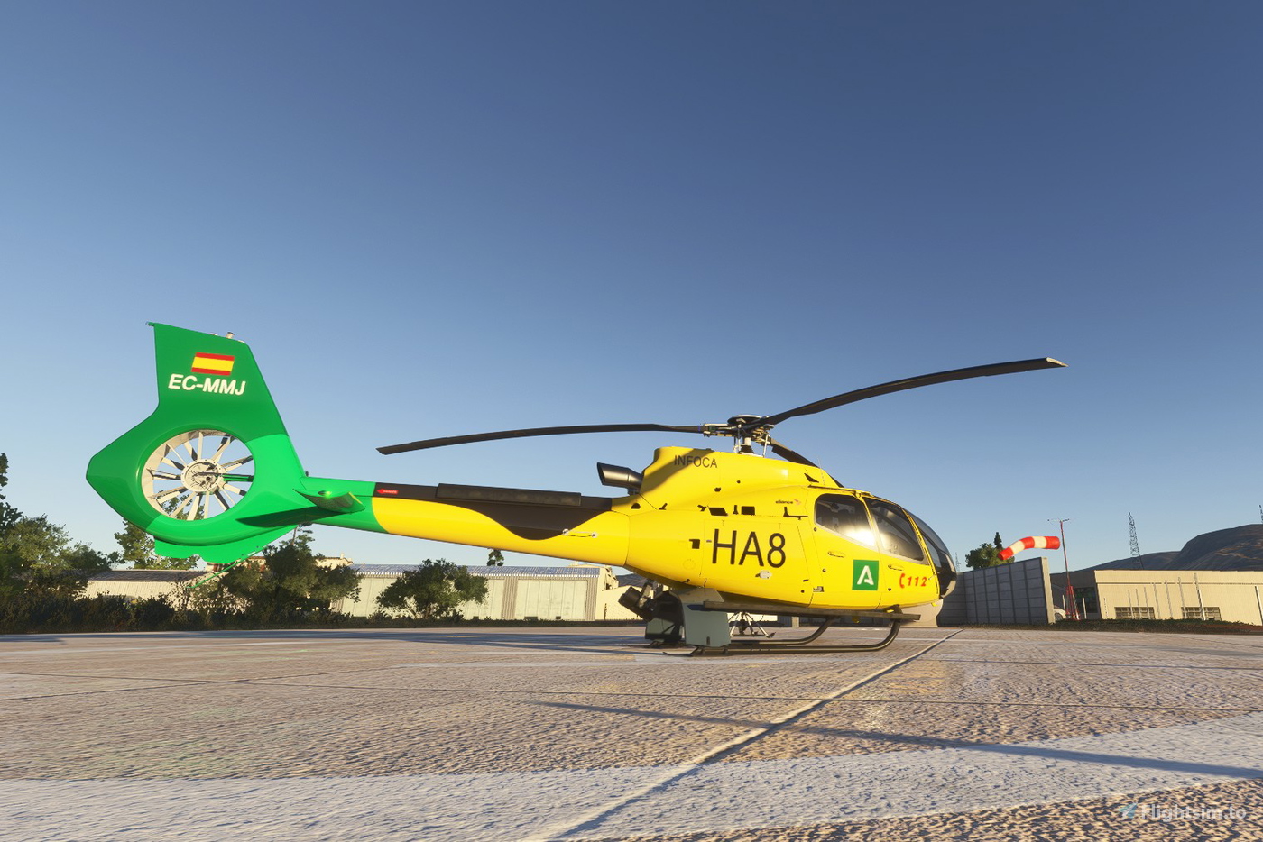 Spain | INFOCA H130 FireFighting | Eliance | EC-MMJ | 8K для Microsoft ...