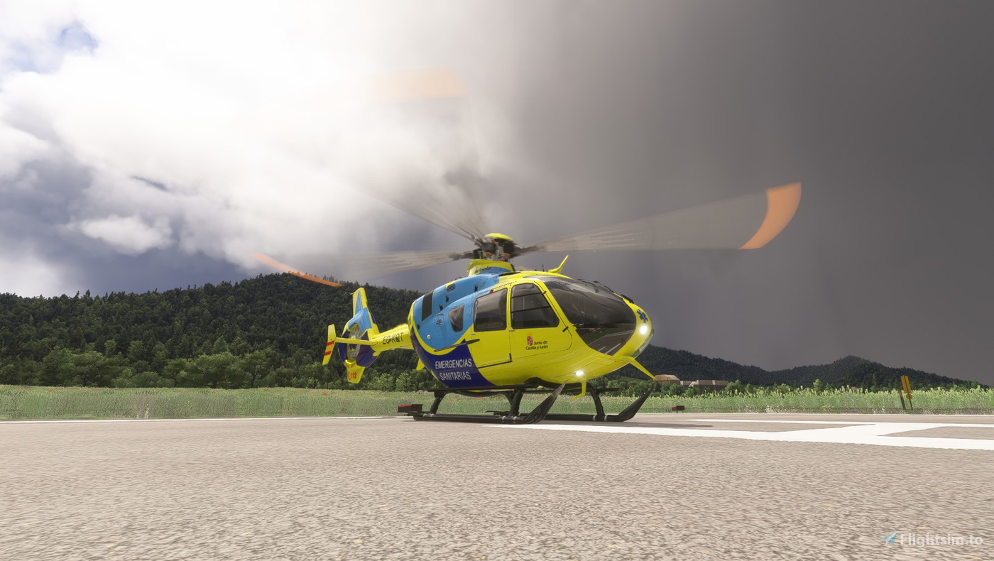 Spain | SACYL H135 HEMS | Avincis | EC-KQT | 8K for Microsoft Flight ...