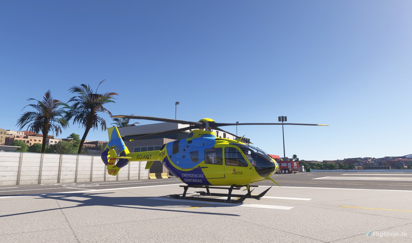 Spain | SACYL H135 HEMS | Avincis | EC-KQT | 8K for Microsoft Flight ...