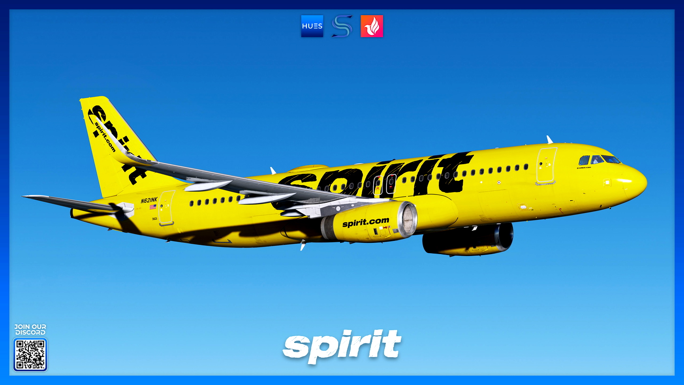 Threads - Spirit Airlines Livery Pack w/ Cabin | Fenix A320 IAE SL | 8K ...