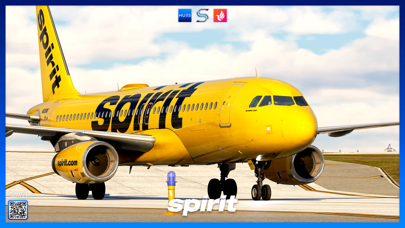 Threads - Spirit Airlines Livery Pack w/ Cabin | Fenix A320 IAE SL | 8K ...