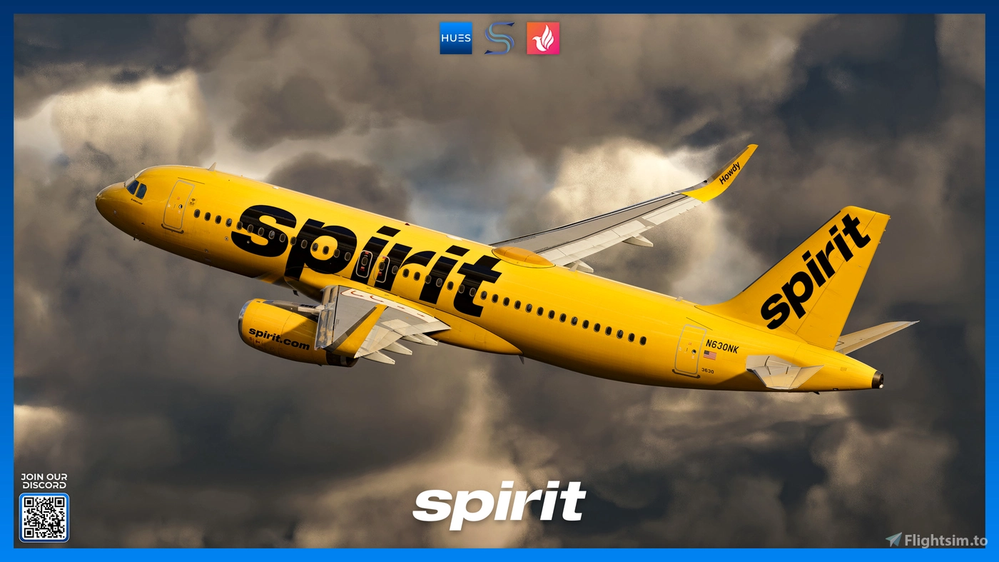 Spirit Airlines Livery Pack w/ Cabin | Fenix A320 IAE SL | 8K & 4K for ...