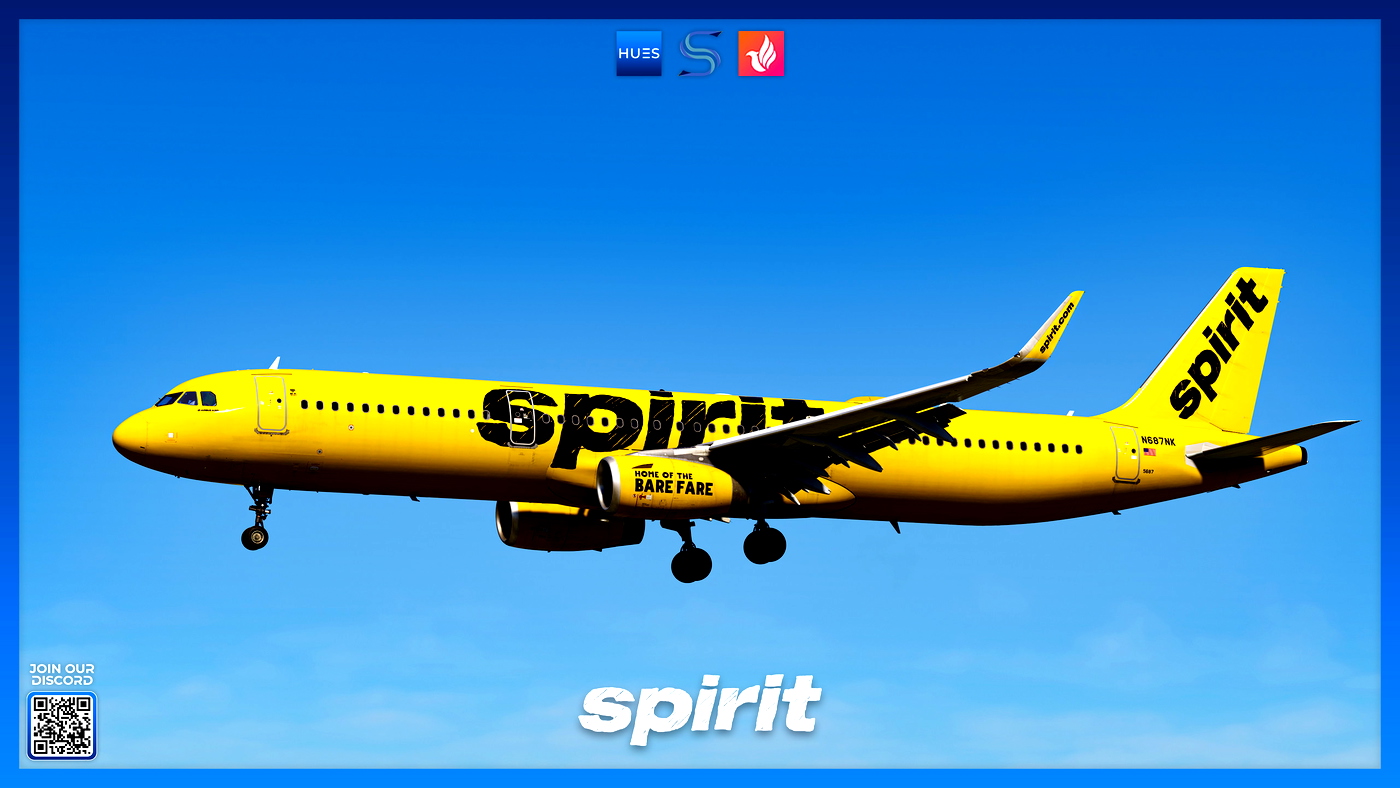 Threads - Spirit Airlines 'Sketch Titles' Livery Pack w/ Cabin | Fenix ...