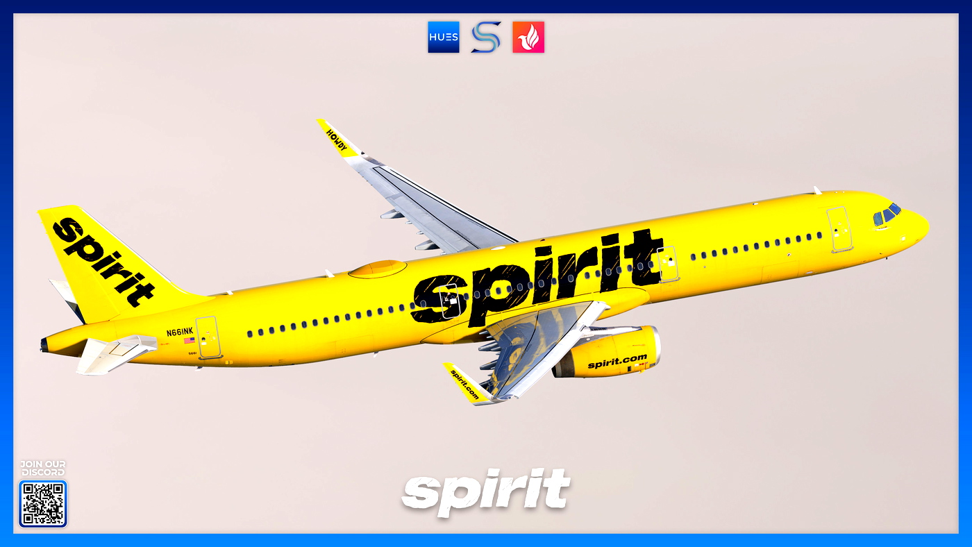 Threads - Spirit Airlines 'Sketch Titles' Livery Pack w/ Cabin | Fenix ...