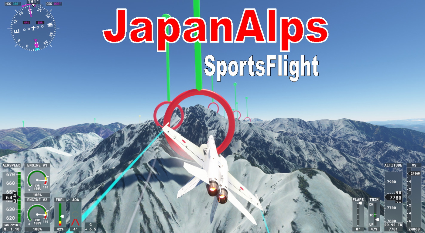 SportsFlight D9 JapanAlps Air Race for Microsoft Flight Simulator | MSFS