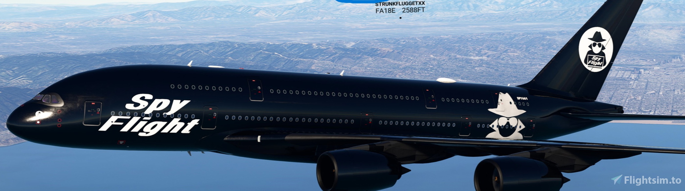 Spy Flight 441 FBW A380 für Microsoft Flight Simulator | MSFS