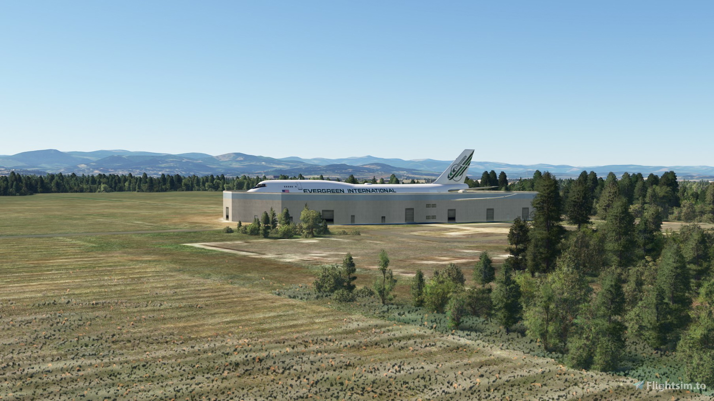 Static 747 (x2) for McMinnville, OR outside the Evergreen Aviation ...