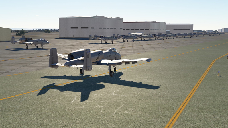 Static A-10 Thunderbolts/Warthogs added to Gowen Field @ Boise Intl Airport (KBOI) for Microsoft ...