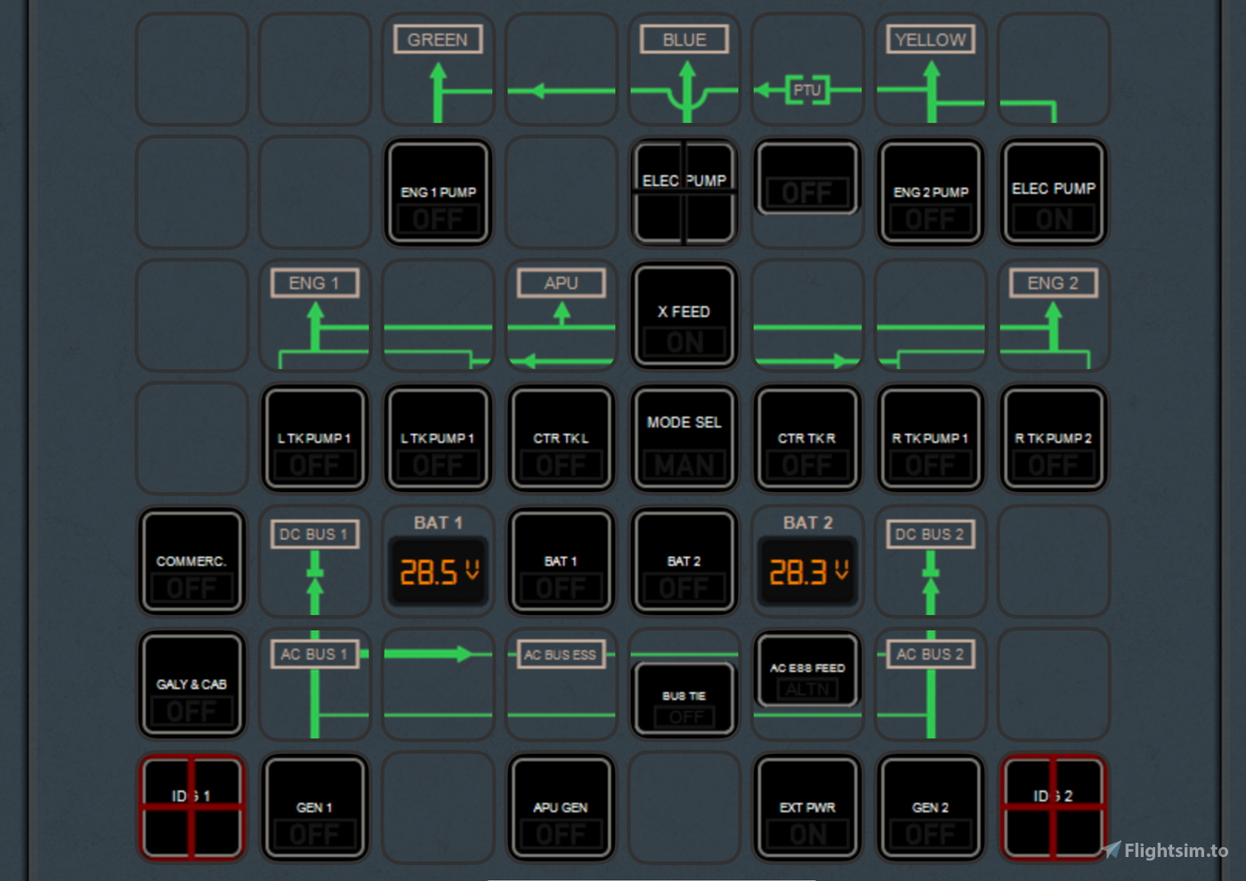 Stream Deck Mobile profile to control MSFS 2020/2024 Airbus A320 ...