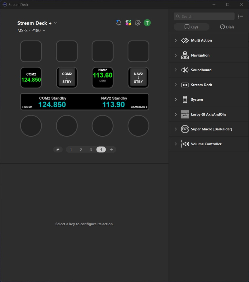 Stream Deck Plus Profile for Flight FX P180 Piaggio Avanti for ...