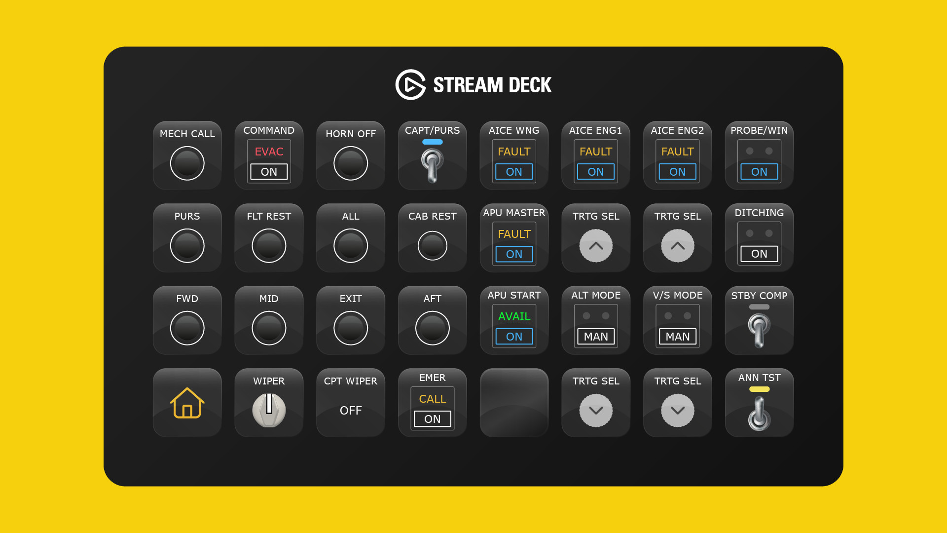 Flight Panels - Stream Deck Series: iniBuilds Airbus A350 for Microsoft ...