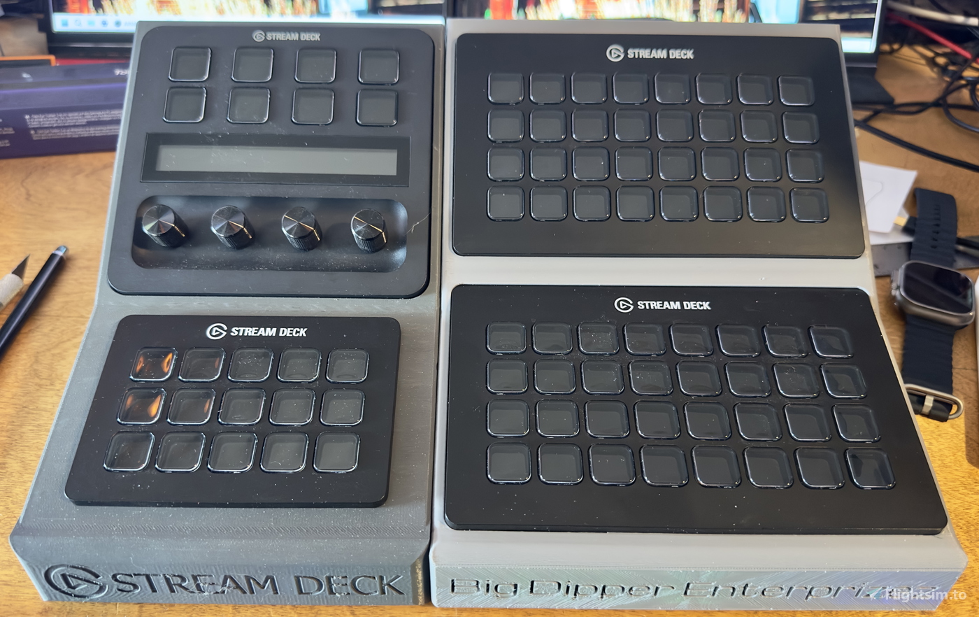 3D Printed Stream Deck Stacker for Microsoft Flight Simulator | MSFS