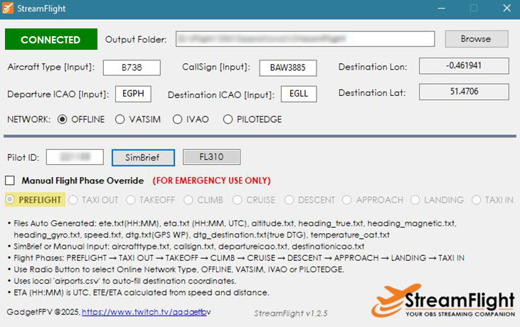 StreamFlight - Your OBS Streaming Companion for Microsoft Flight ...