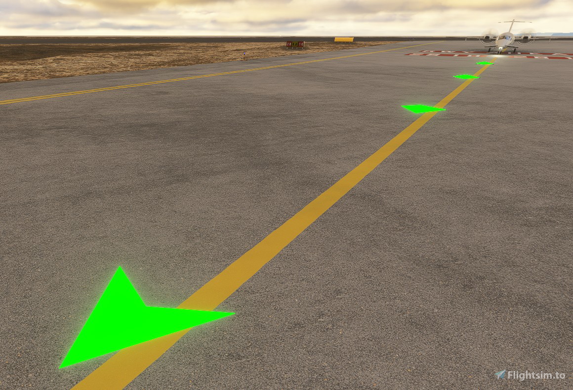 Subdued Taxi Path Symbol per Microsoft Flight Simulator | MSFS