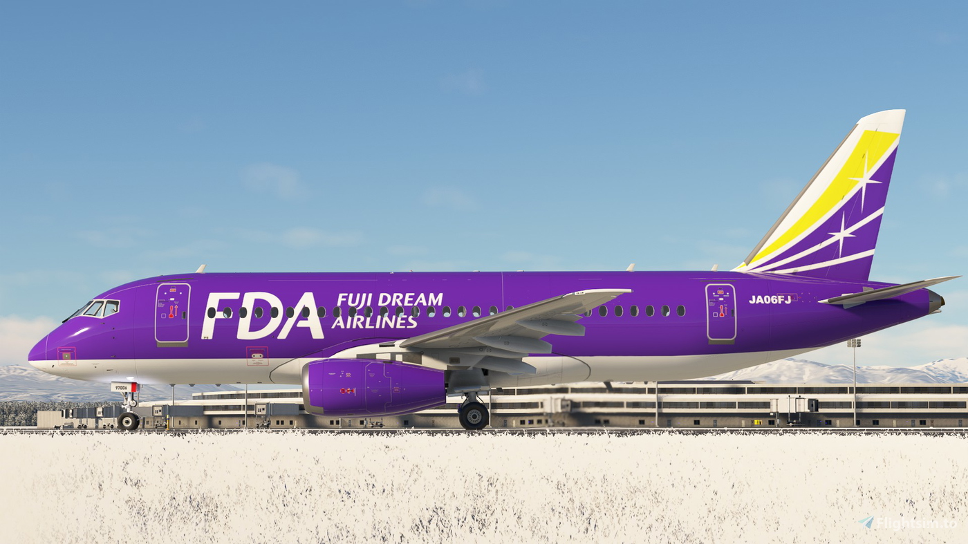 Sukhoi Superjet 100-95 Fuji Dream Airlines JA06FJ (Purple Livery) for ...