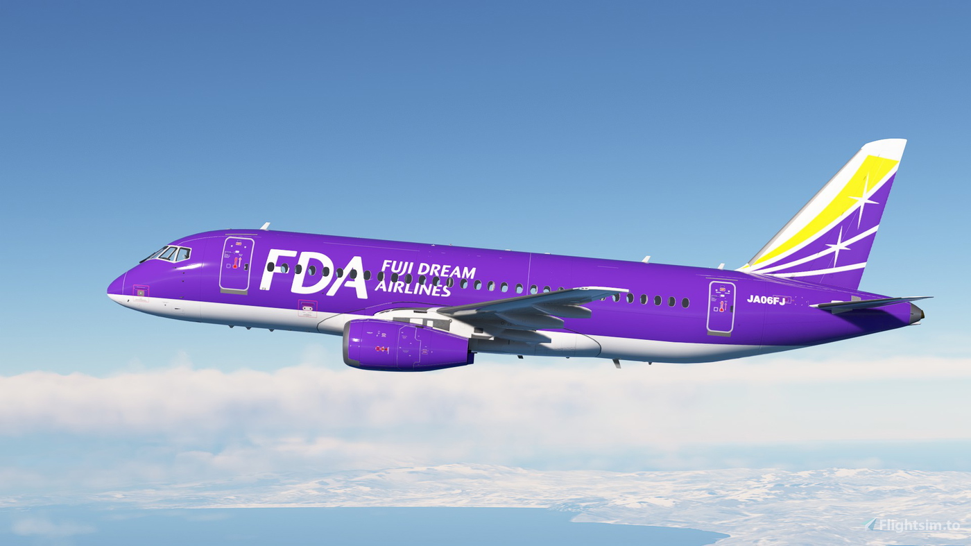 Sukhoi Superjet 100-95 Fuji Dream Airlines JA06FJ (Purple Livery) for ...