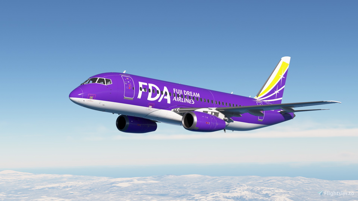 Sukhoi Superjet 100-95 Fuji Dream Airlines JA06FJ (Purple Livery) for ...