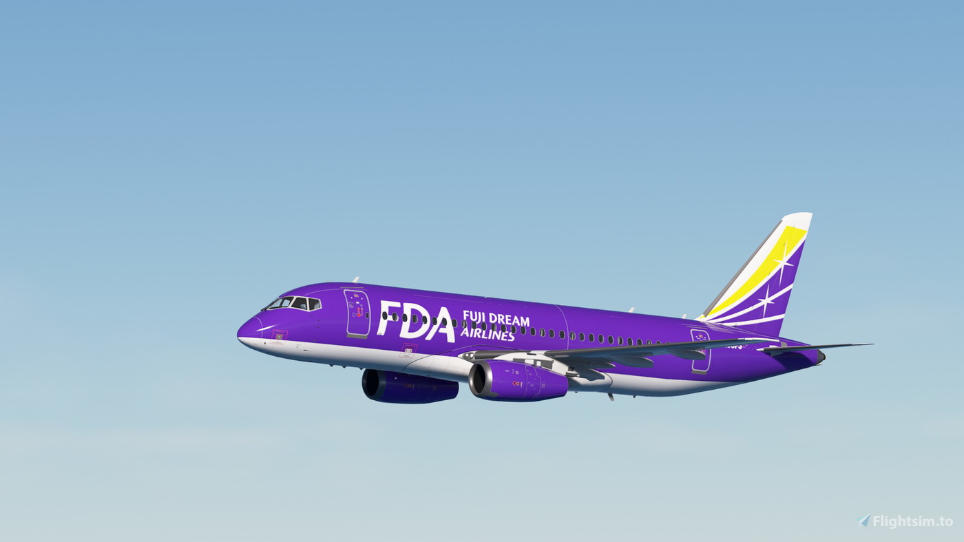 Sukhoi Superjet 100-95 Fuji Dream Airlines JA06FJ (Purple Livery) for ...