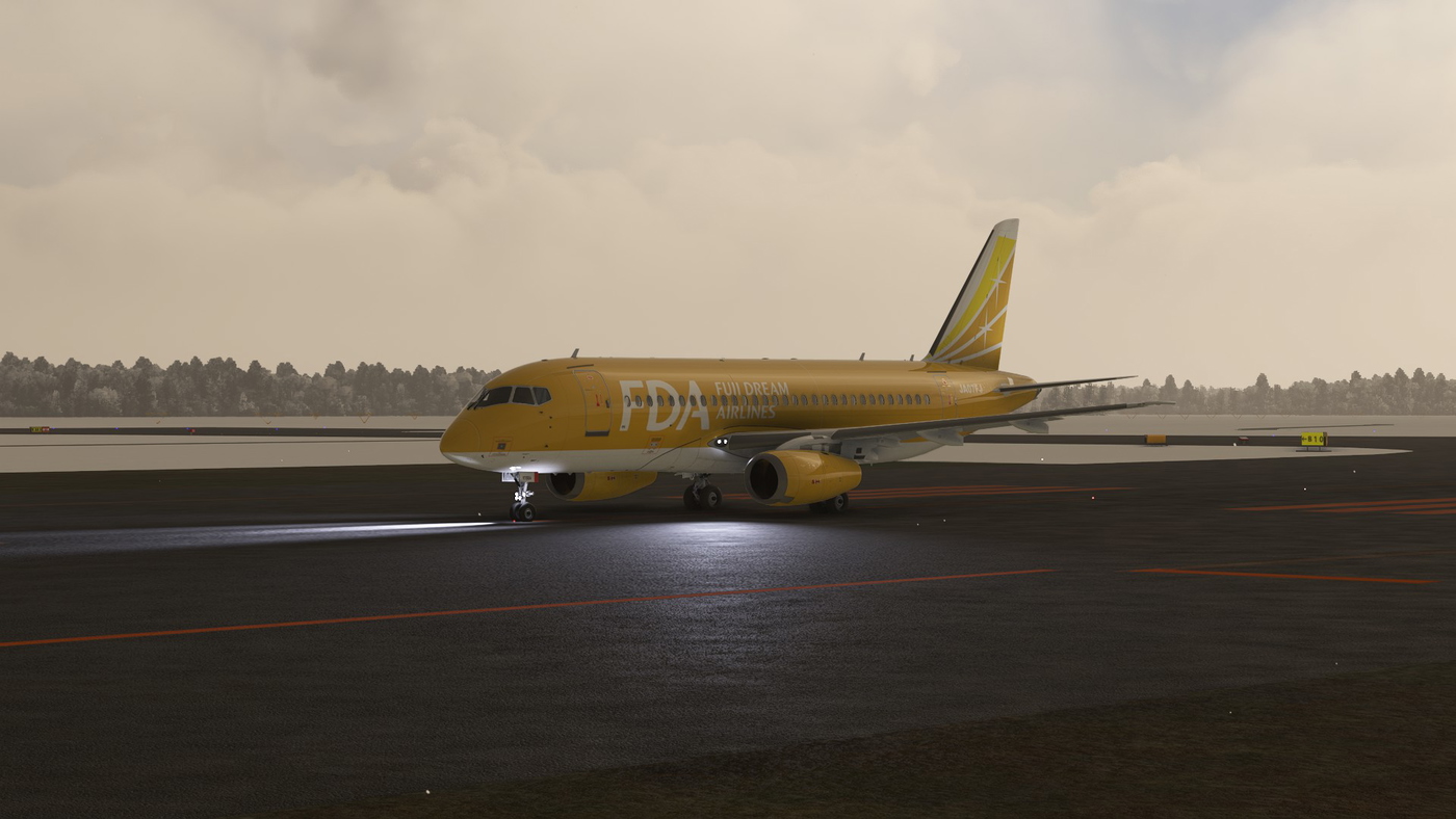Sukhoi Superjet 100-95 Fuji Dream Airlines JA07FJ (Yellow Livery) for ...