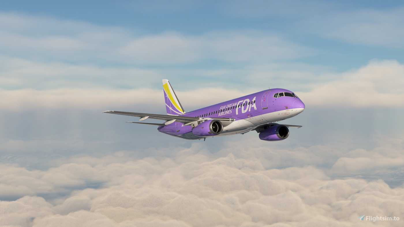 Sukhoi Superjet 100-95 Fuji Dream Airlines JA16FJ (Violet Livery) 对于 ...