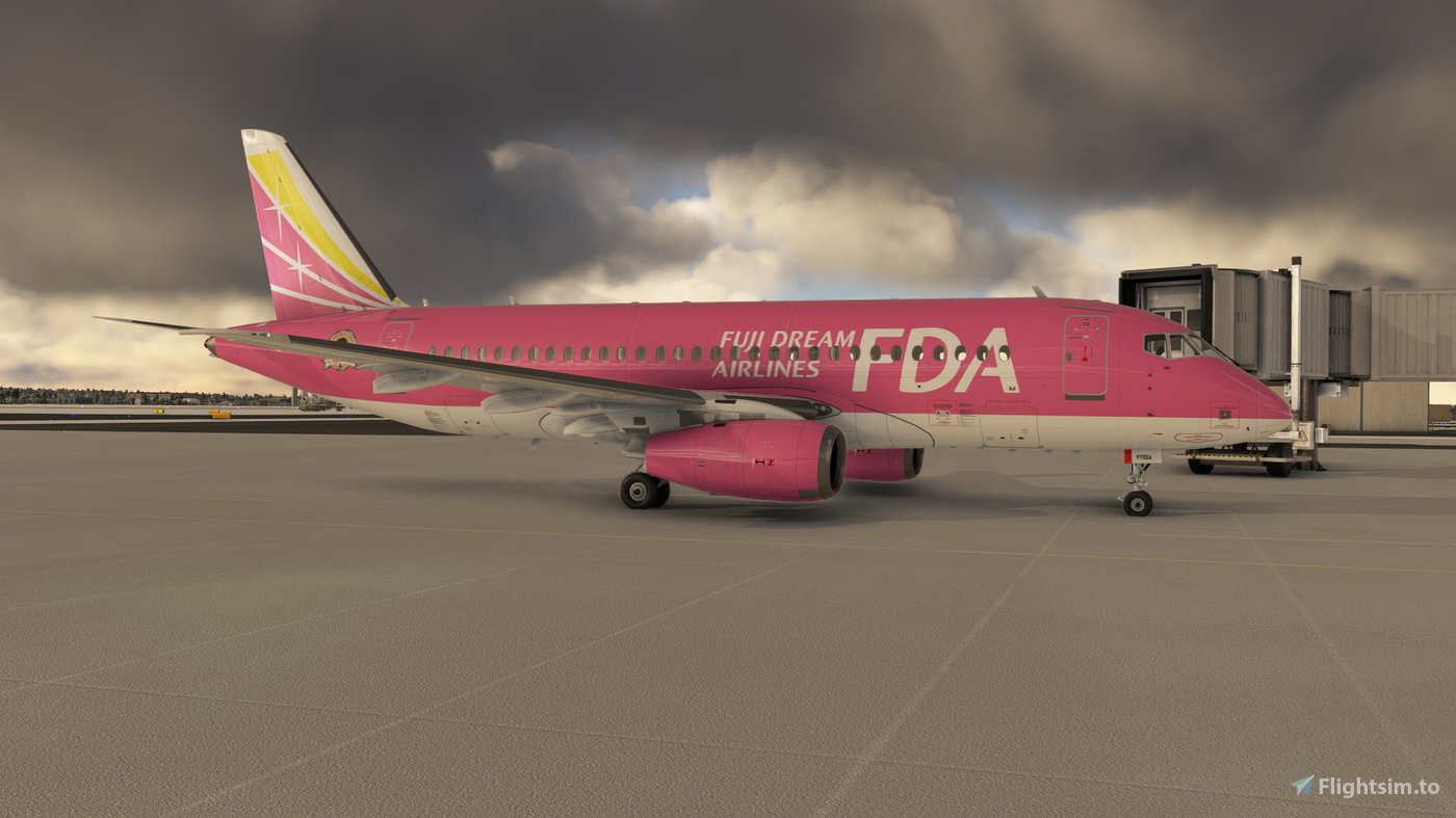 Sukhoi Superjet 100 Fuji Dream Airlines FA03FJ (Pink Livery) for ...