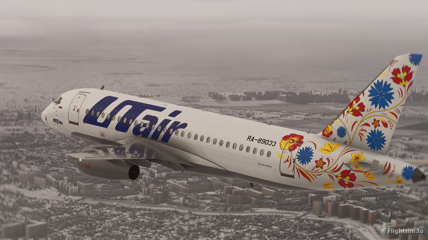 Sukhoi Superjet Utair RA-89033 for Microsoft Flight Simulator | MSFS