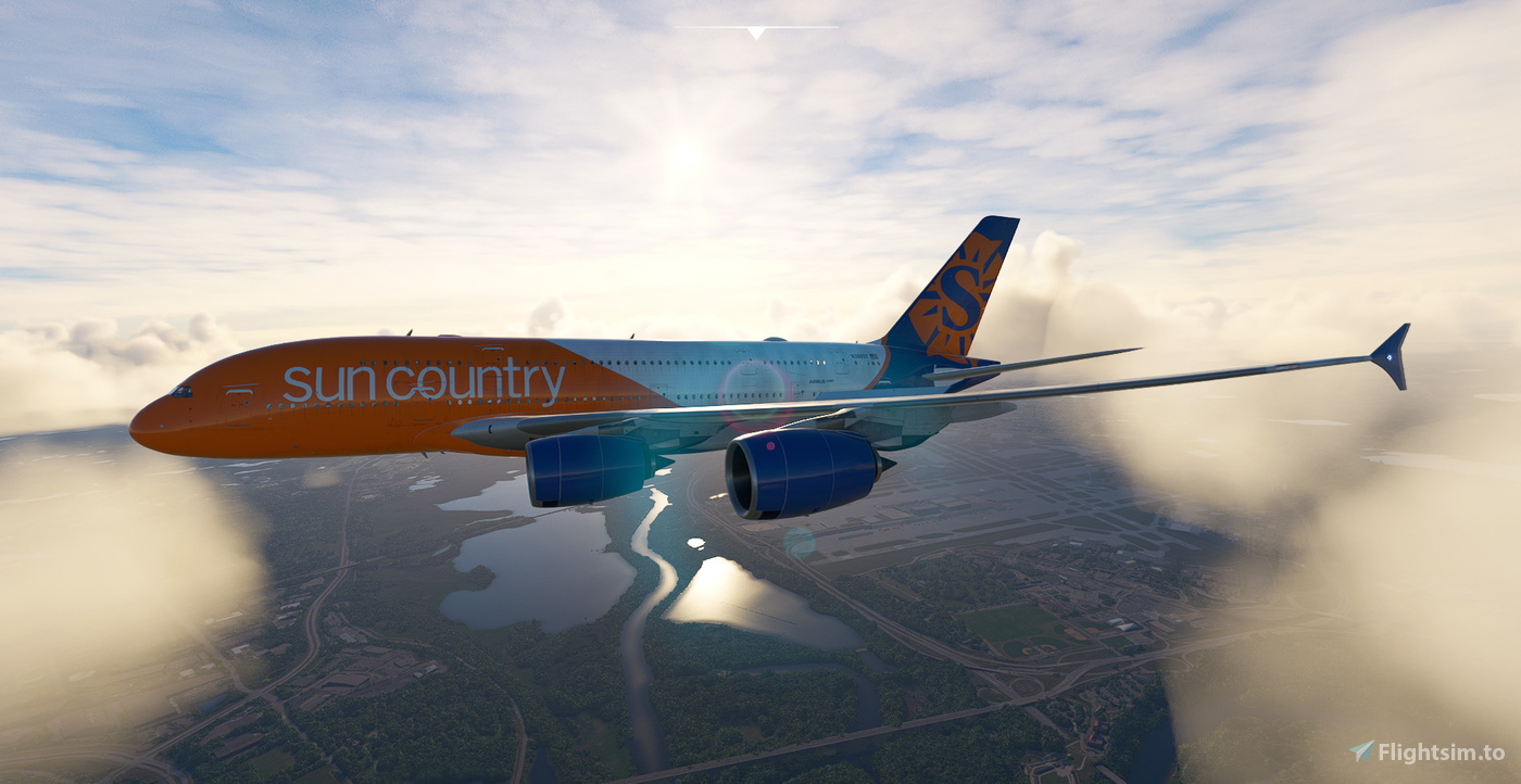 Sun Country Airlines N388SY для Microsoft Flight Simulator | MSFS