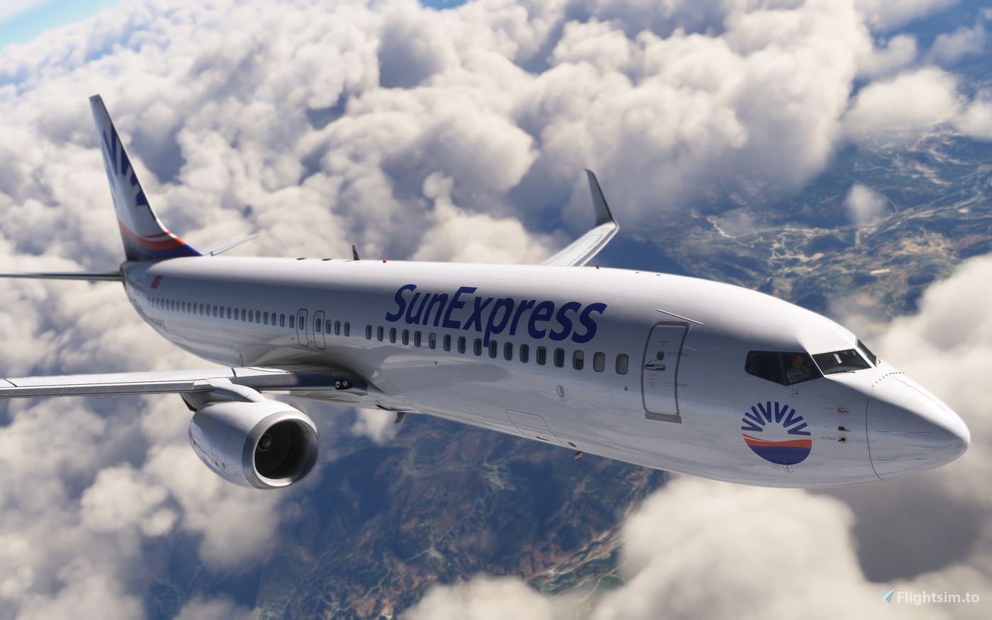 SunExpress Boeing 737-800 PMDG TC-SPY and TC-SPZ White Livery for ...