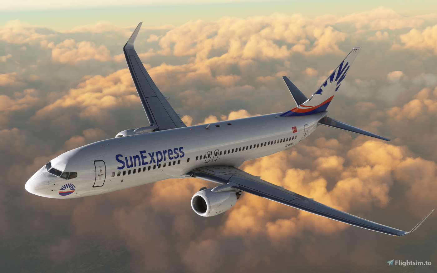 SunExpress Boeing 737-800 PMDG TC-SPY and TC-SPZ White Livery for ...