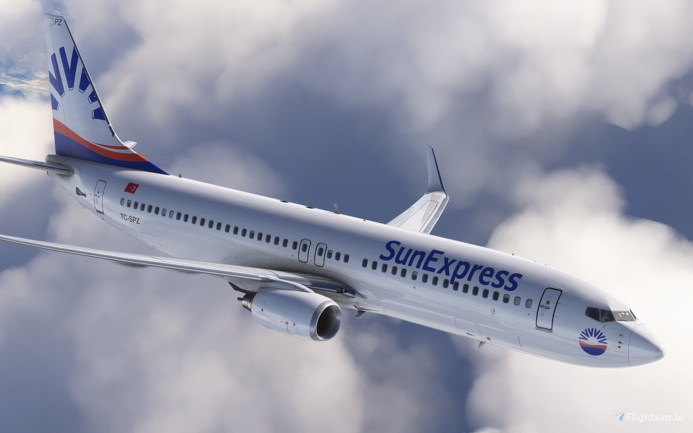 SunExpress Boeing 737-800 PMDG TC-SPY and TC-SPZ White Livery für ...