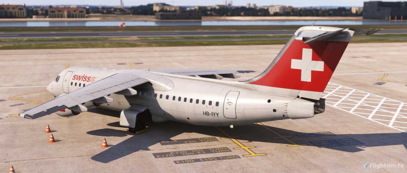 Swiss Avro RJ100 [HB-IYY] for Microsoft Flight Simulator | MSFS