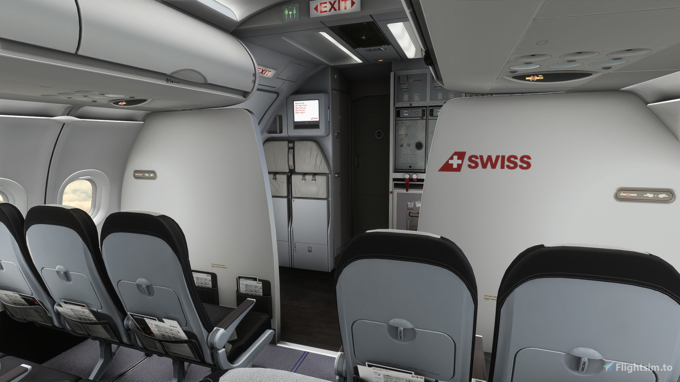 Swiss [Fleet] w/Cabin Fenixsim A321 [8K+4K] for Microsoft Flight ...