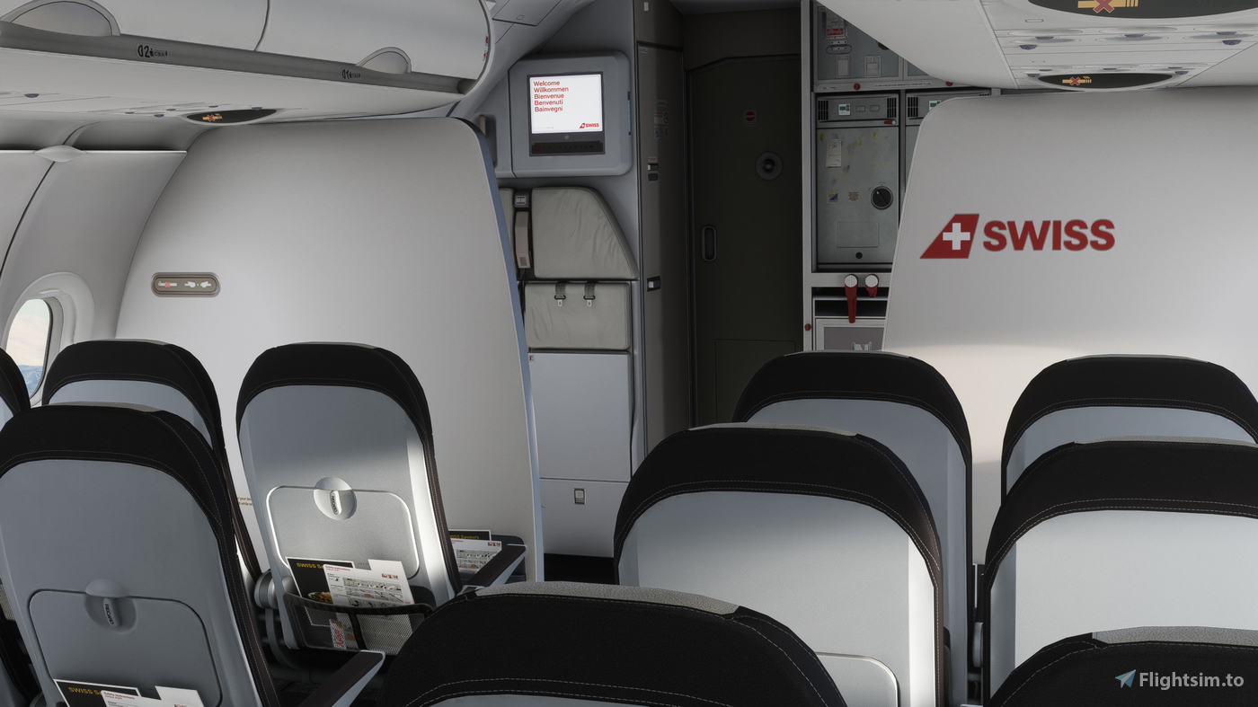 Swiss [Package] w/Cabin Fenixsim A321 Sharklet [8K+4K] for Microsoft ...